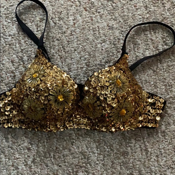 meishulanna | Intimates & Sleepwear | Meishulanna Beaded Flower Sequin ...